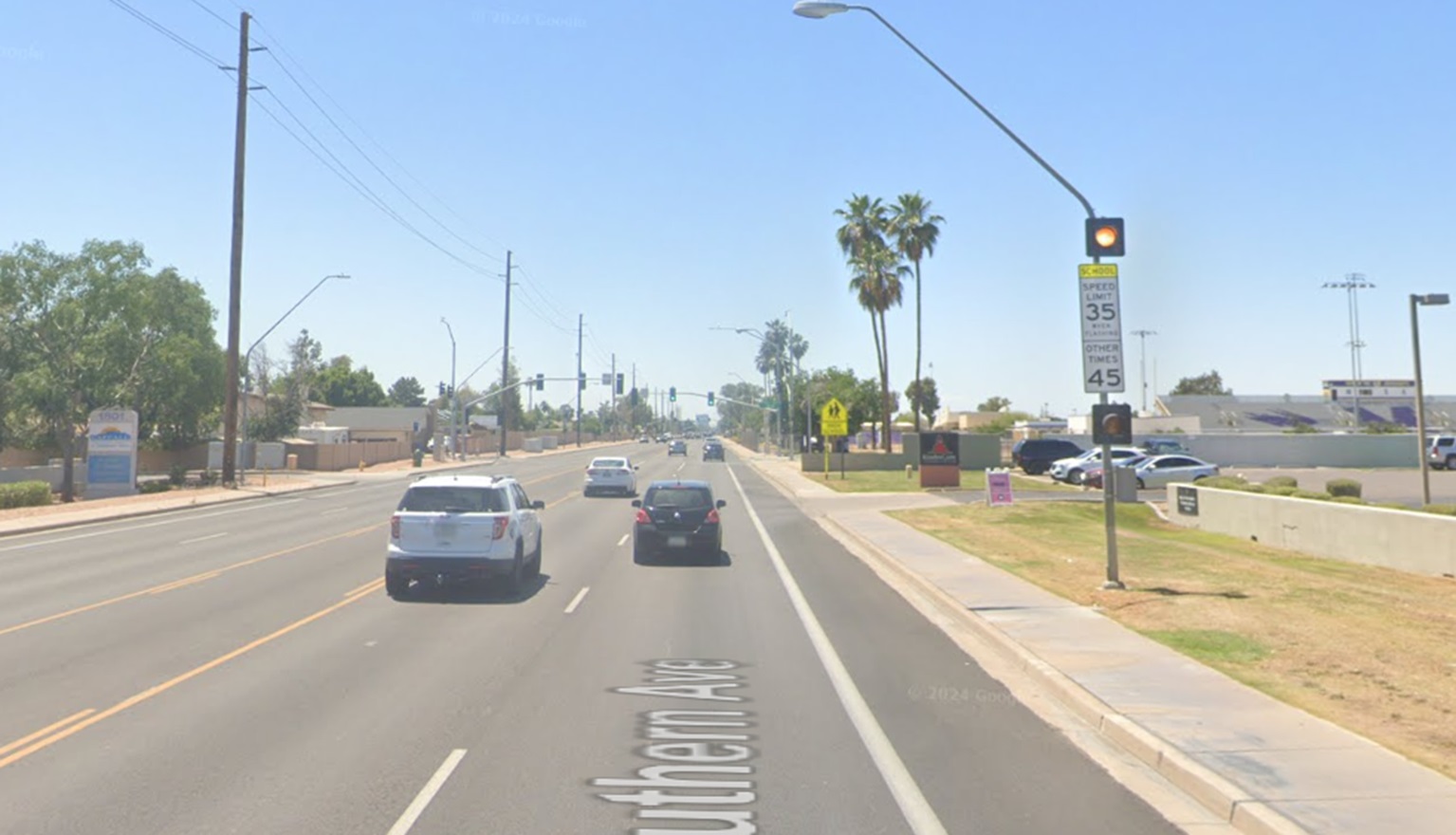 Beware the 2024 Fall School Zone Camera at Mesa High School corridor on ...